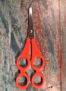 My friend got these strange scissors with four holes. But what are they ...